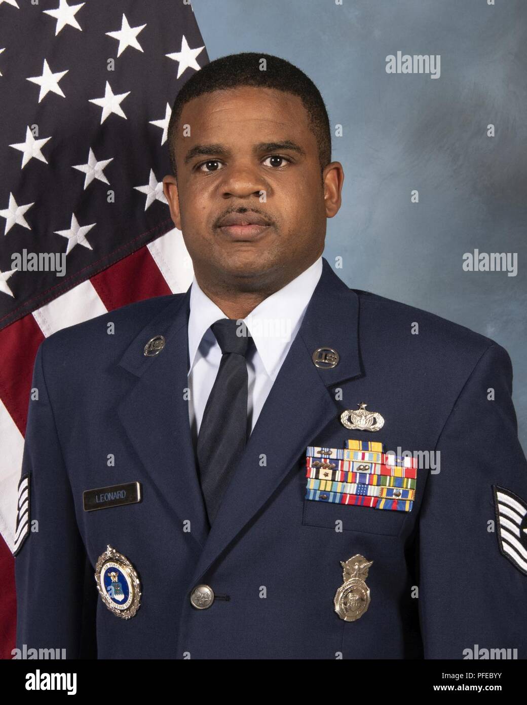 photo of Air Force Tech Sgt. Anthony Leonard Stock Photo - Alamy