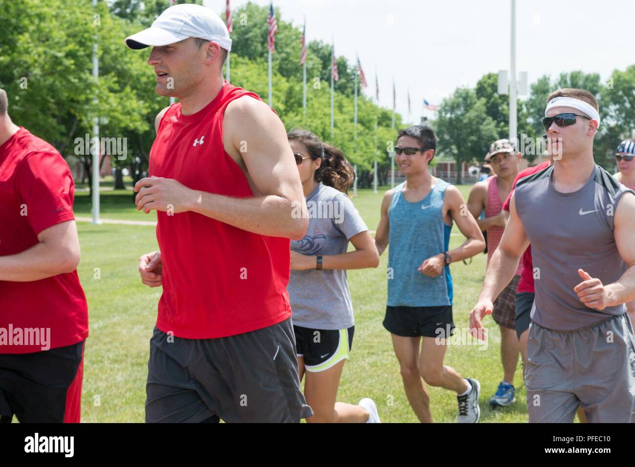 Tech. Sgt. Jacob Borst (foreground), Command Chief executive assistant ...