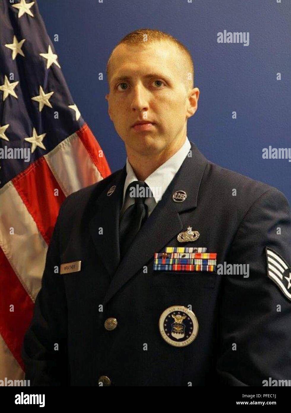 photo of Air Force Staff Sgt. Blake Wrather Stock Photo - Alamy