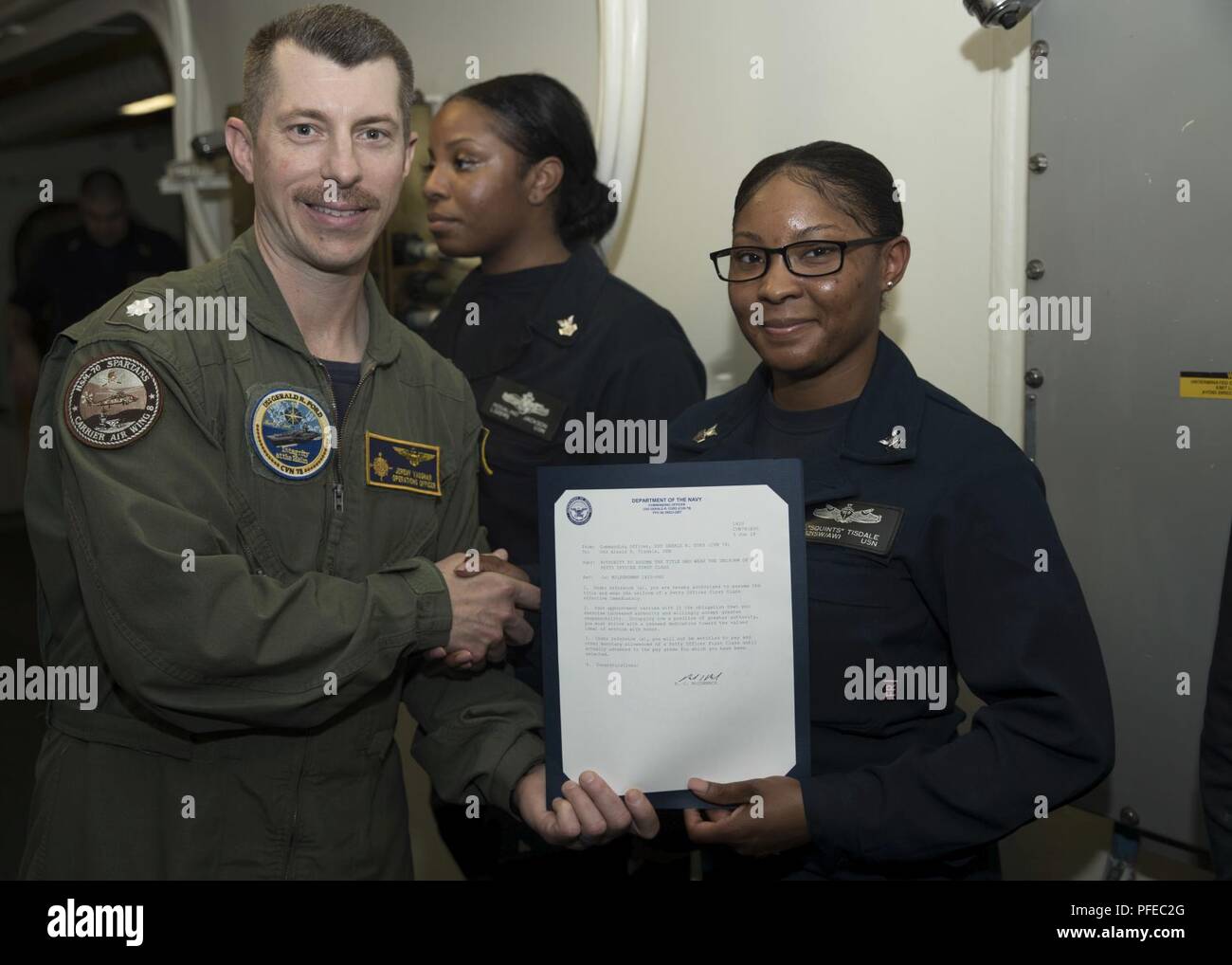 ATLANTIC OCEAN (June 3, 2018) -- Operations Specialist 1st Class Alexis ...