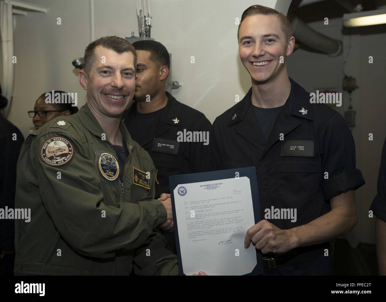 ATLANTIC OCEAN (June 3, 2018) -- Air Traffic Controller 2nd Class Kyle ...