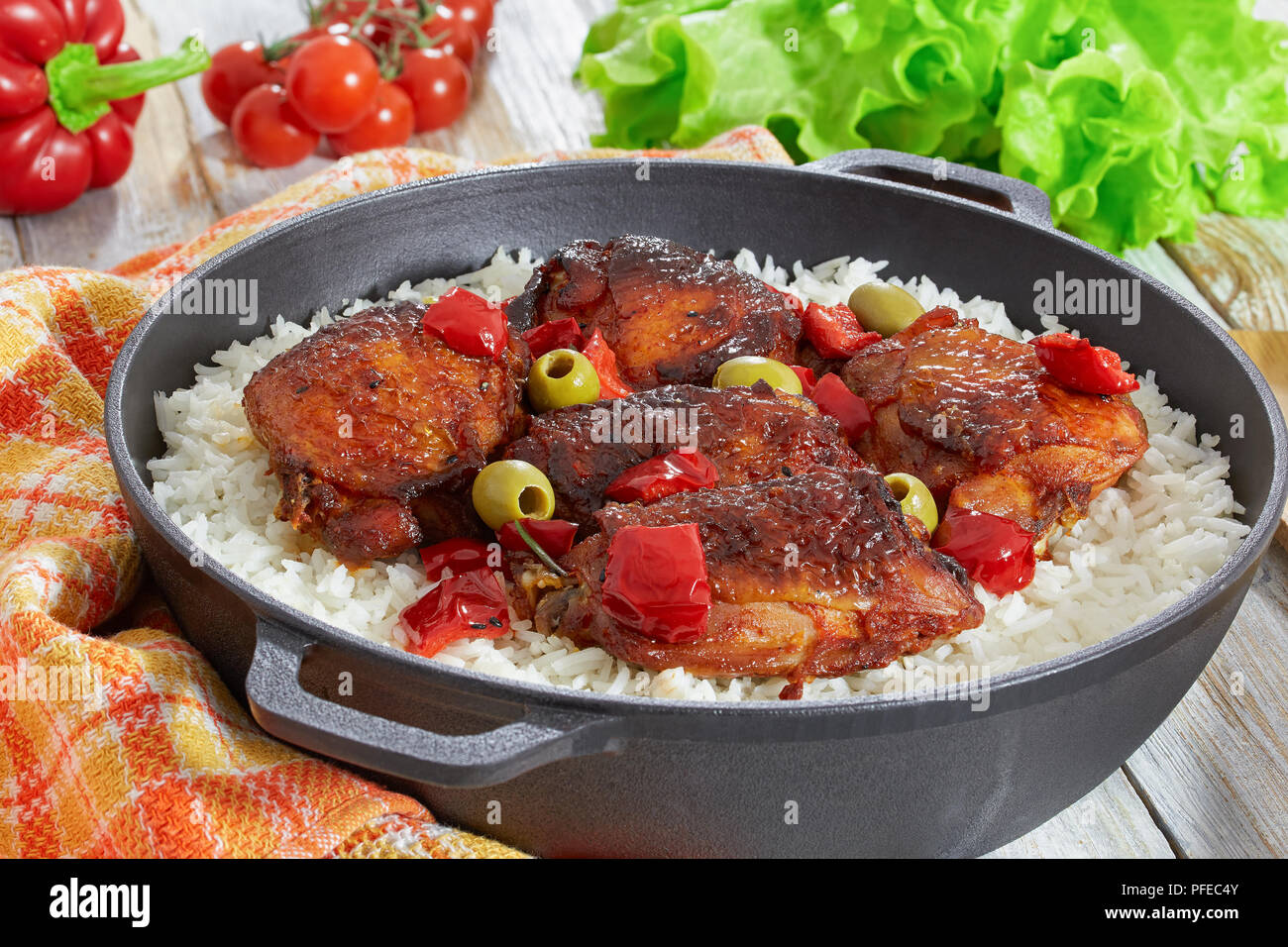 Roasted chicken fried bell hi-res stock photography and images - Alamy