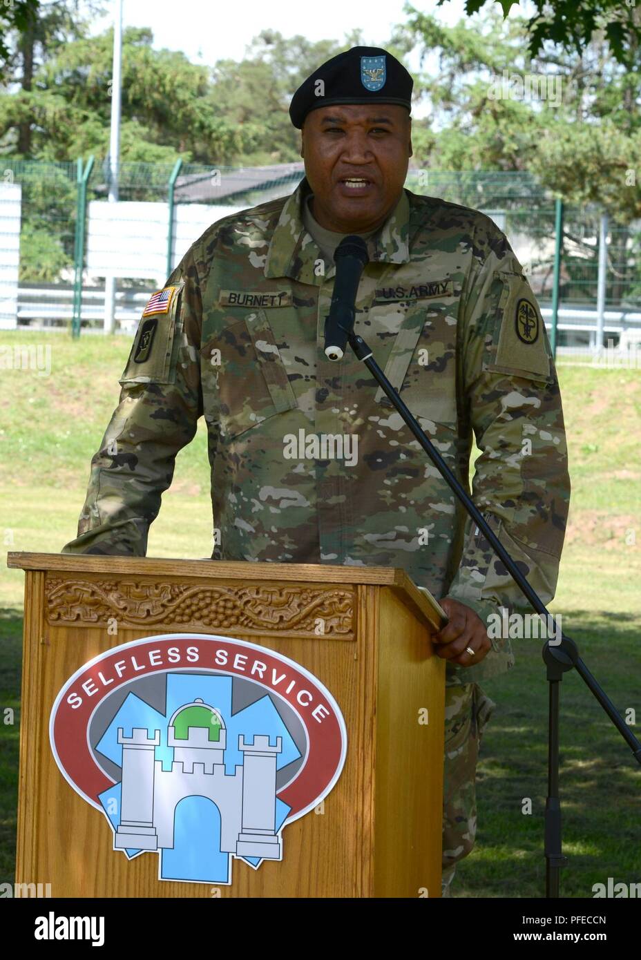 U.S. Army Col. Claude Burnett, commander, Landstuhl Regional Medical ...