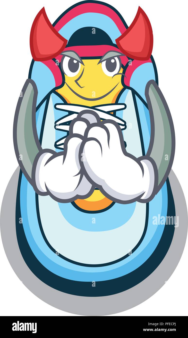 Devil cartoon sneaker with rubber toe Stock Vector Image & Art - Alamy
