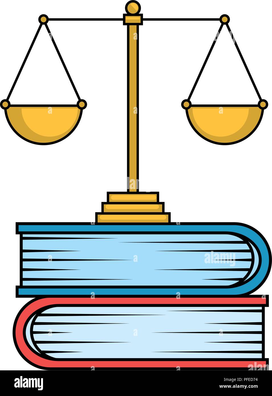 Equal balance scale objects Stock Vector Images - Alamy