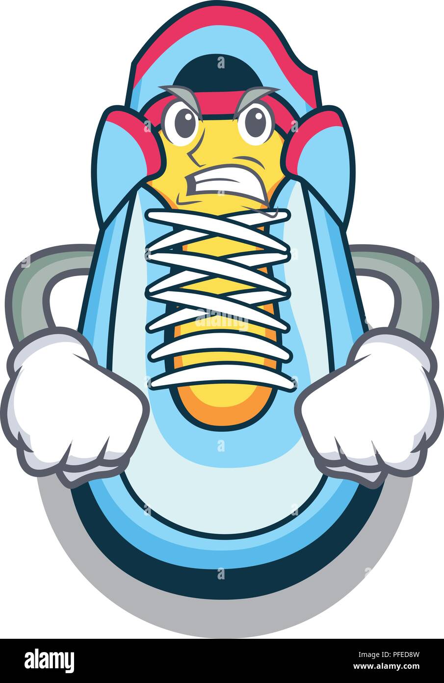 Annoyed emoticon flat style Stock Vector Images - Alamy