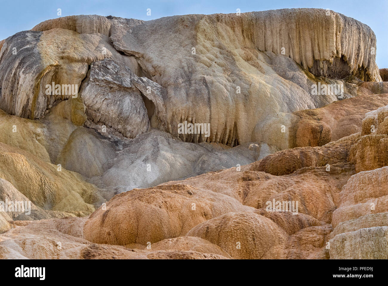 Lower terrace hot springs hi-res stock photography and images - Alamy