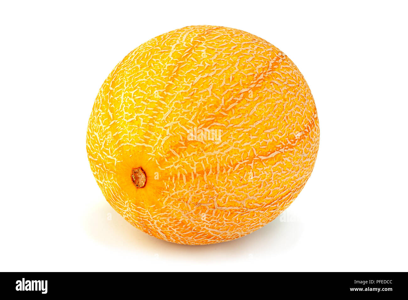 Melon sweet fruit closeup isolated on white background Stock Photo - Alamy