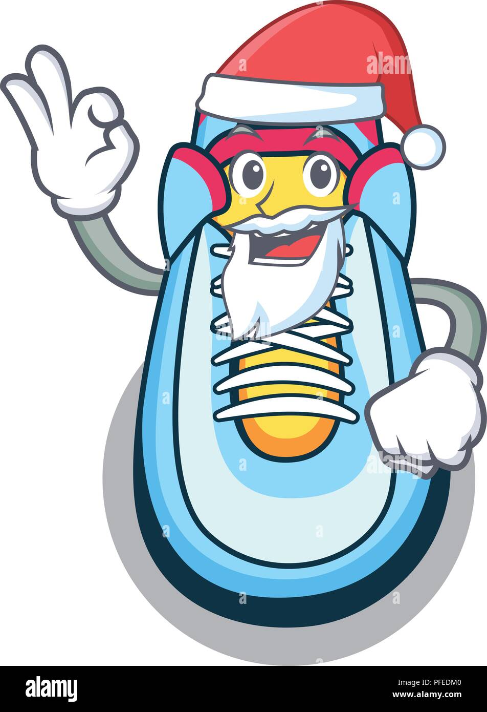 Santa sneaker mascot cartoon style Stock Vector Image & Art - Alamy