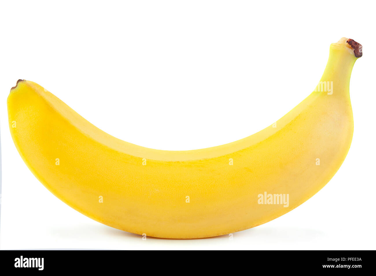 Banana fruit closeup isolated on white background Stock Photo - Alamy