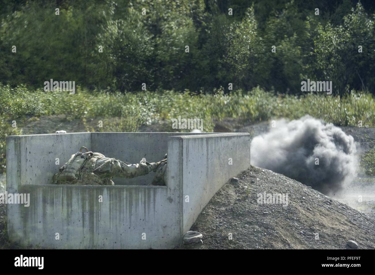 Soldiers assigned to the 109th Transportation Company, 17th Combat ...