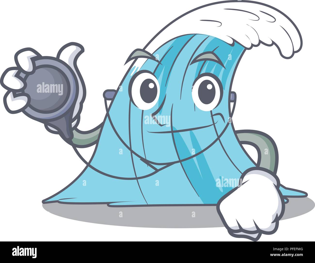 Doctor wave character cartoon style Stock Vector Image & Art - Alamy
