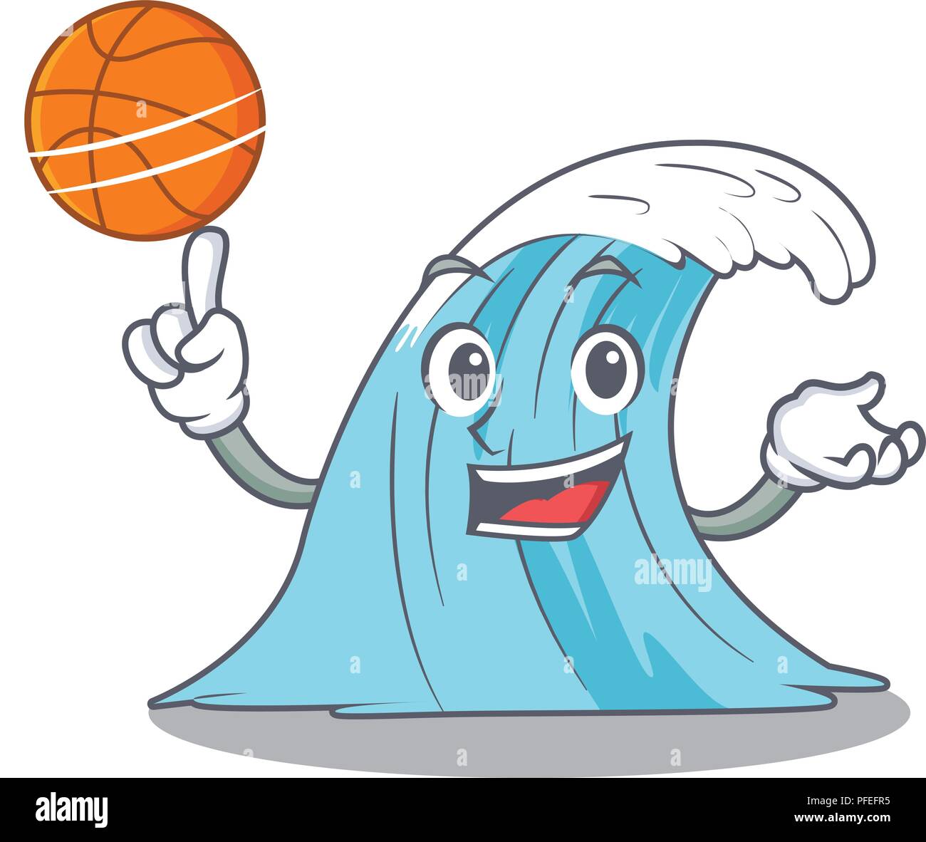 With basketball wave character cartoon style Stock Vector Image & Art ...
