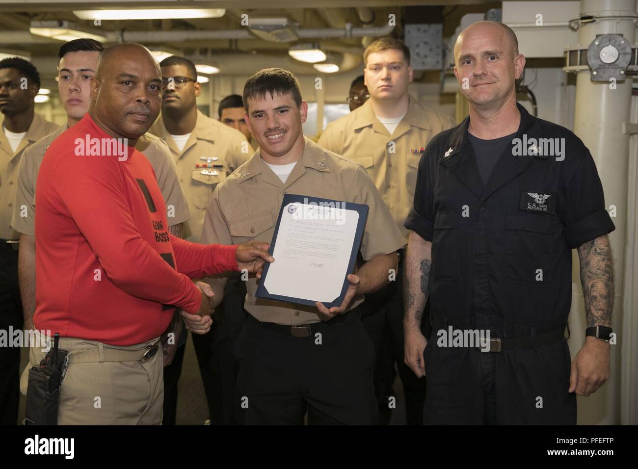 ATLANTIC OCEAN (June 4, 2018) -- Aviation Ordnanceman 3rd Class Robert ...