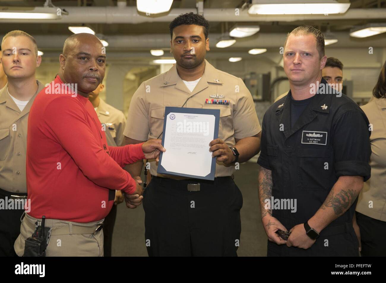 ATLANTIC OCEAN (June 4, 2018) -- Gunner’s Mate 2nd Class Brandon ...