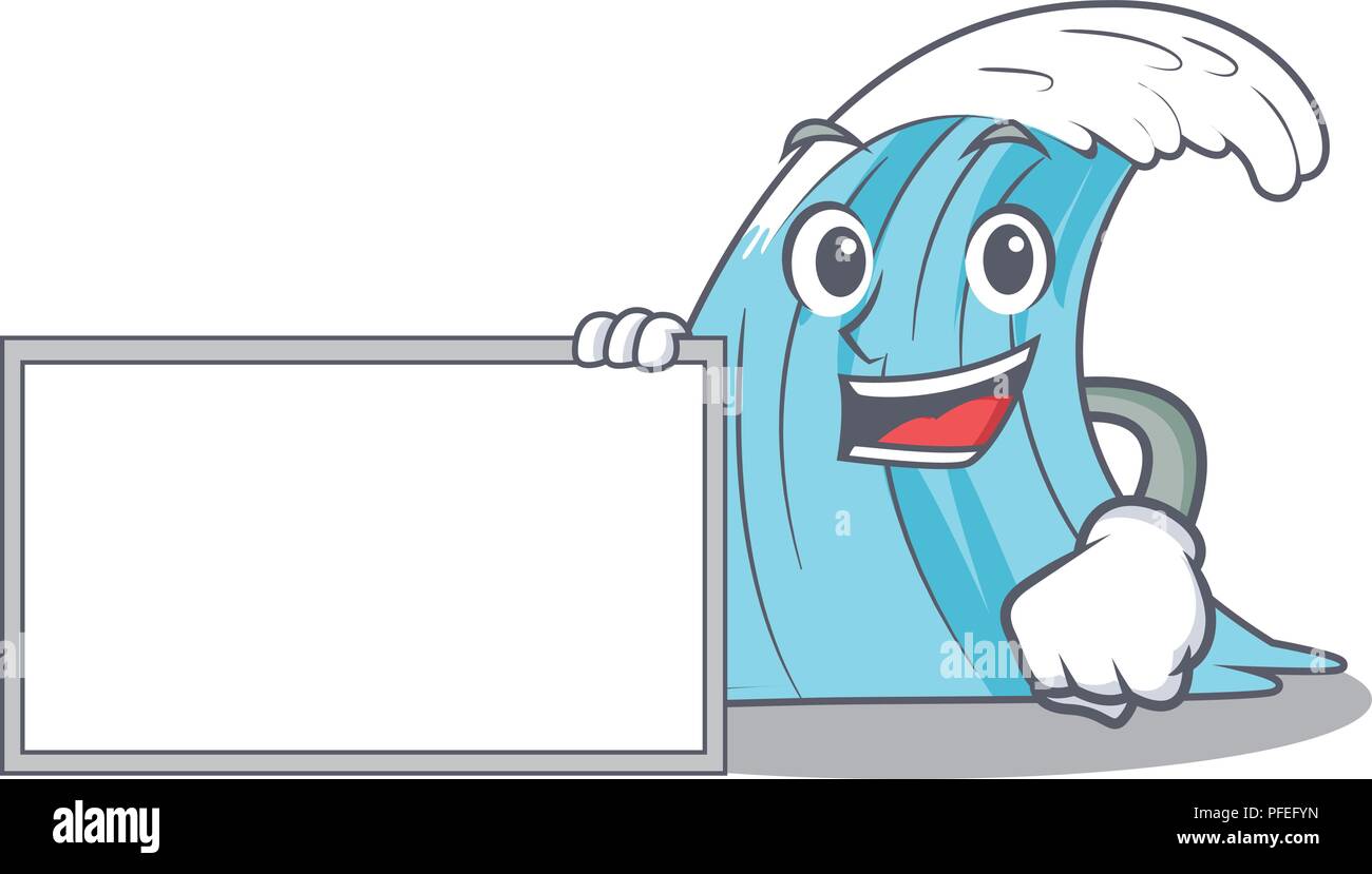 With board wave character cartoon style Stock Vector Image & Art - Alamy