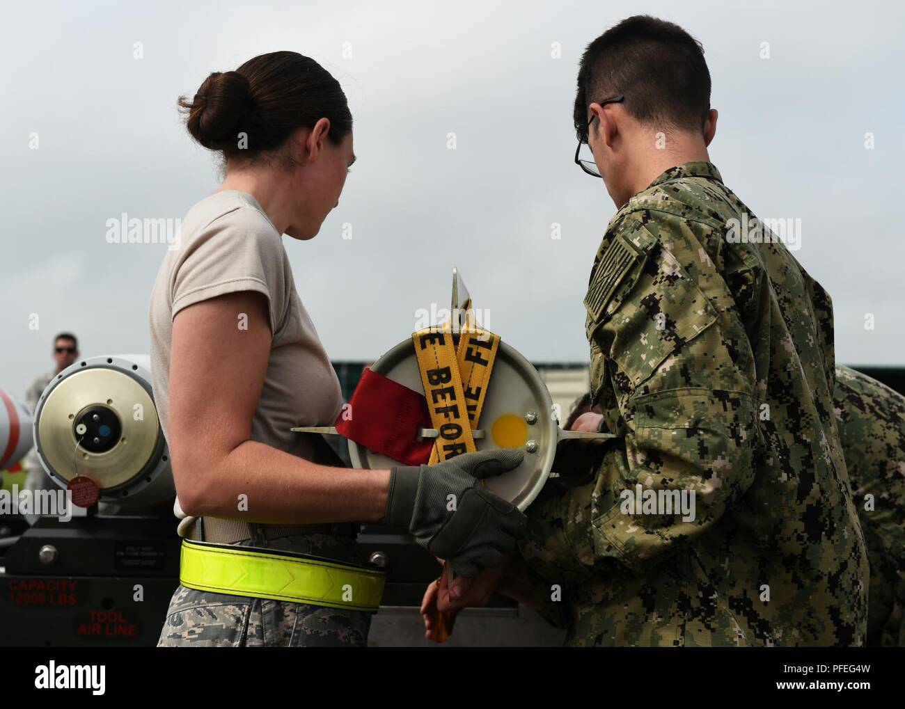 U.S. Air Force Senior Airman Athena Garretson, 345th Expeditionary Bomb ...