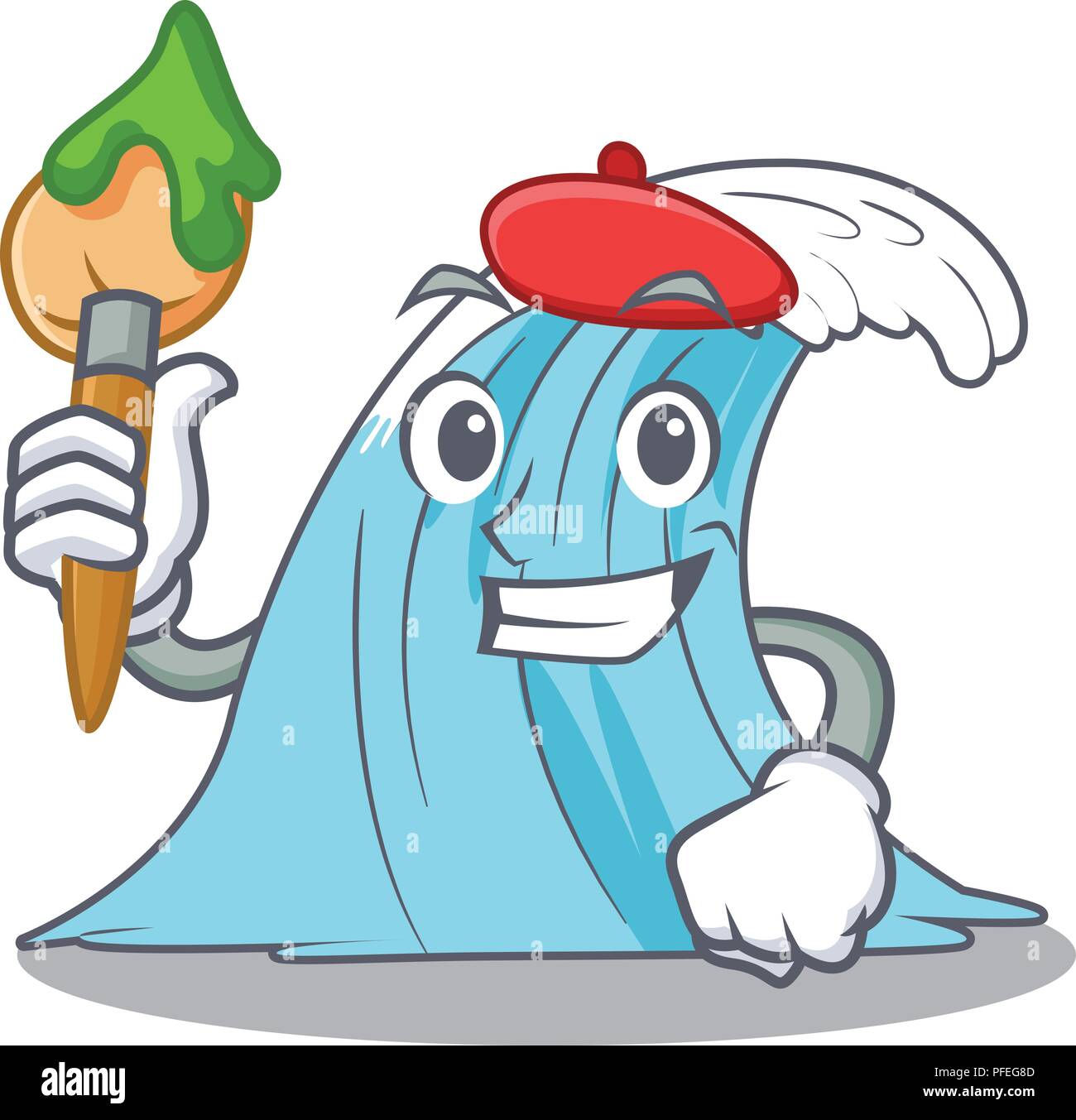 Artist wave character cartoon style Stock Vector Image & Art - Alamy