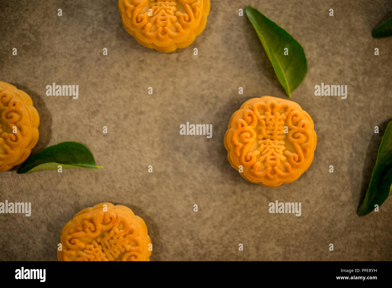 Traditional mooncakes is offered to friends or family during Mid-Autumn ...