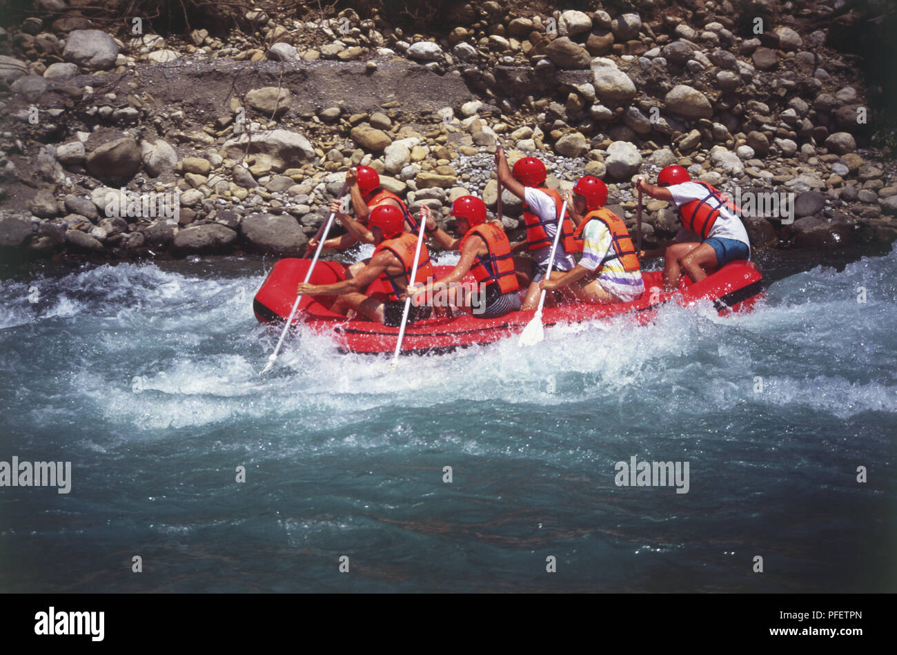 Turkey, rafters on rapids of Coruh River Stock Photo - Alamy