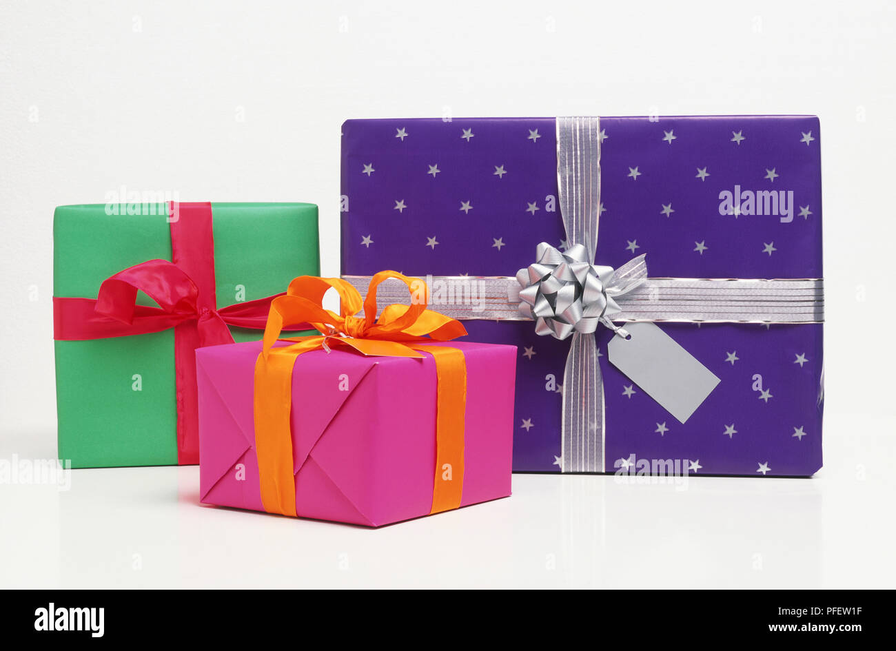 Three presents hi-res stock photography and images - Alamy