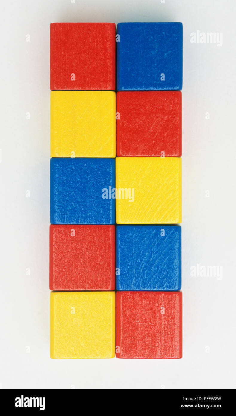 Coloured Toy Wooden Blocks Tower High Resolution Stock Photography and ...