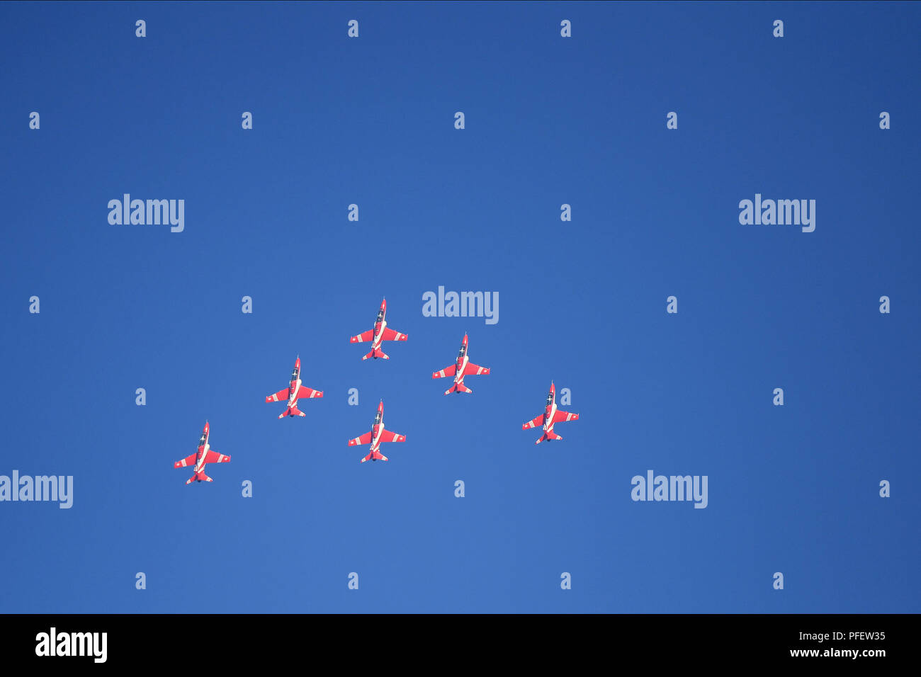 The image of Aerobatics display by the Indian Air Force Surya kiran ...