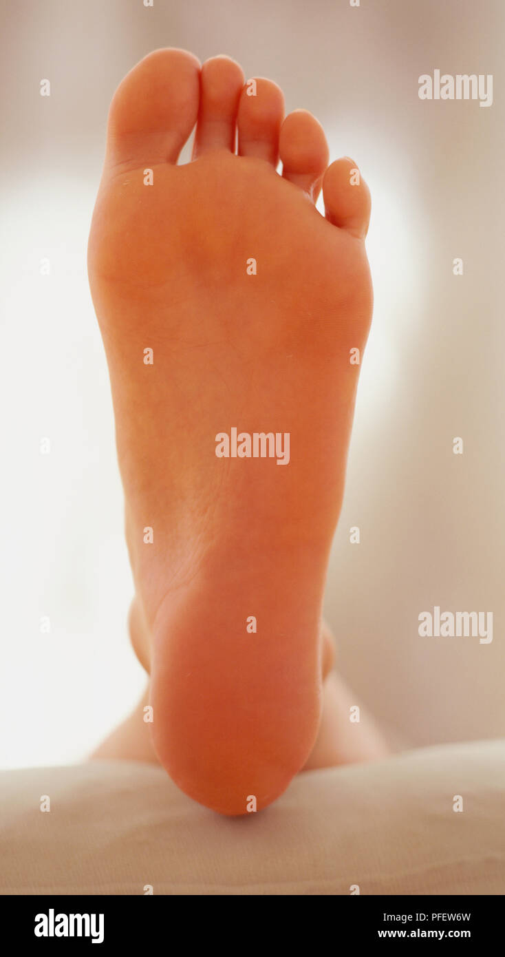 Left sole of foot Stock Photo - Alamy