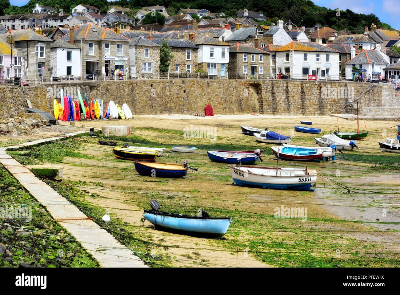 Mousehole, fishing village,Cornwall,England,UK Stock Photo - Alamy