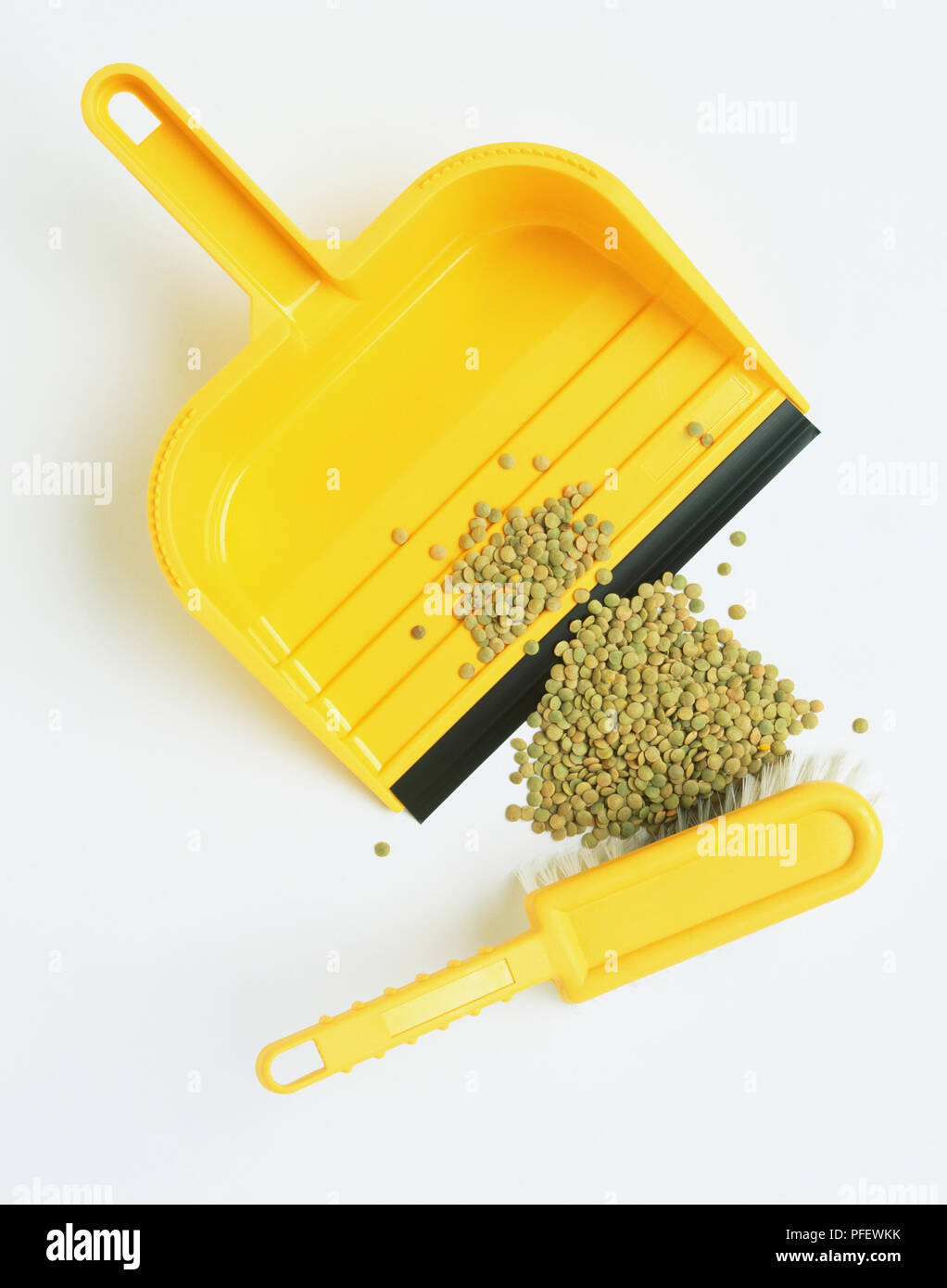 Yellow Dustpan And Brush