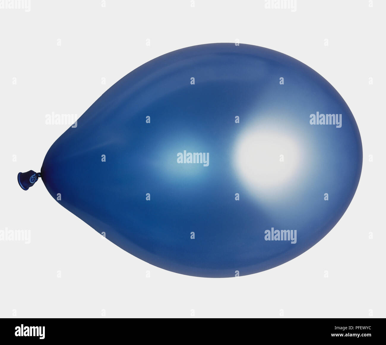 Blue inflated balloon, close up Stock Photo - Alamy
