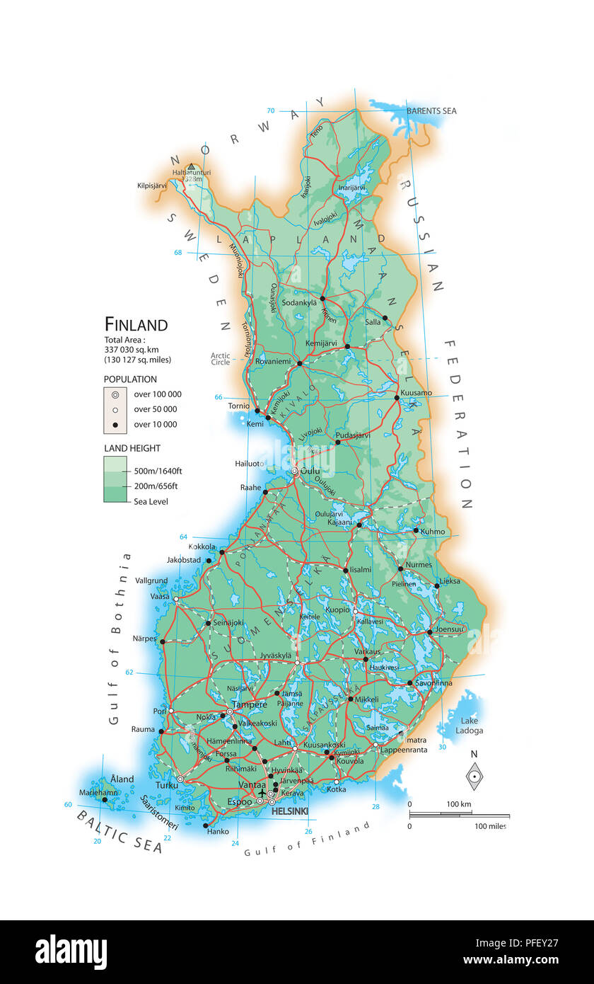 Finland with Cut Out Stock Images & Pictures - Alamy