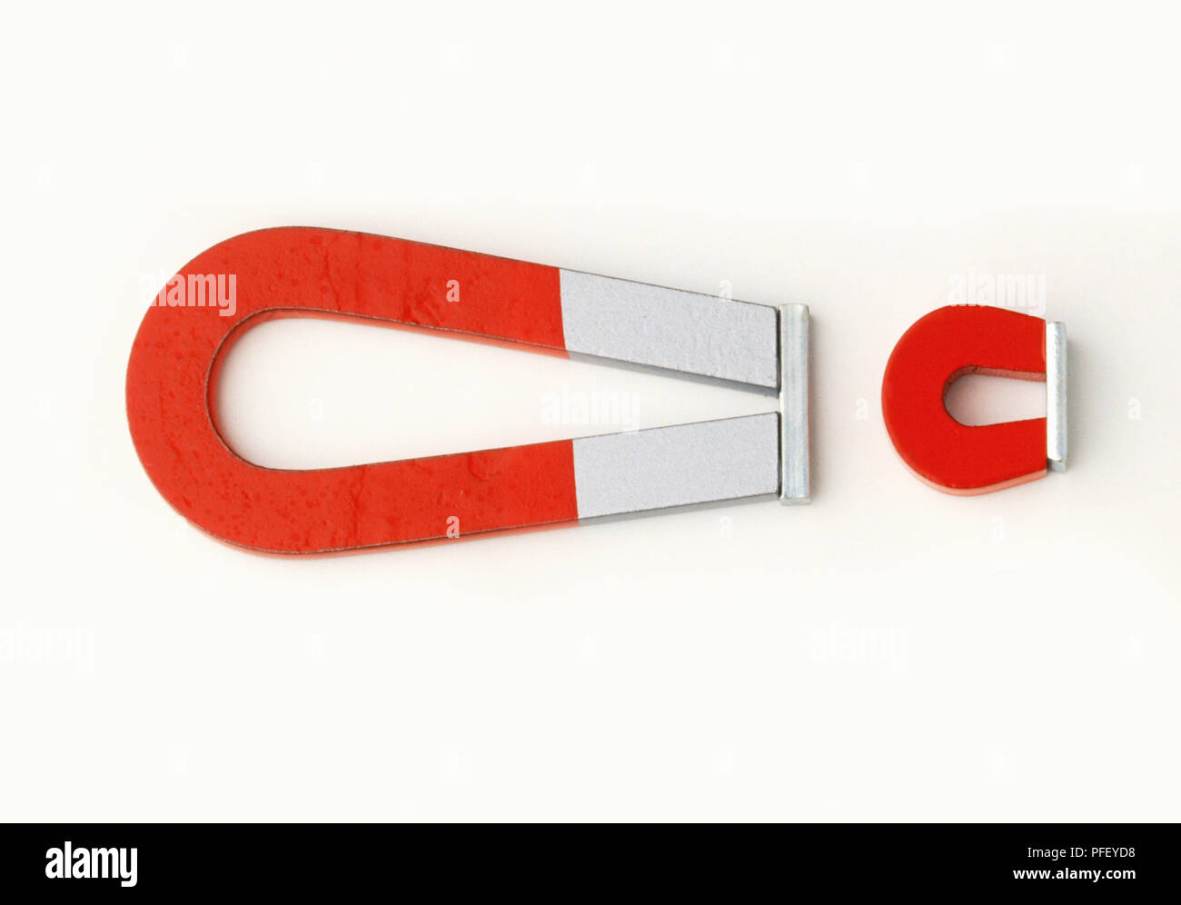 Selection of magnets and iron Stock Photo - Alamy