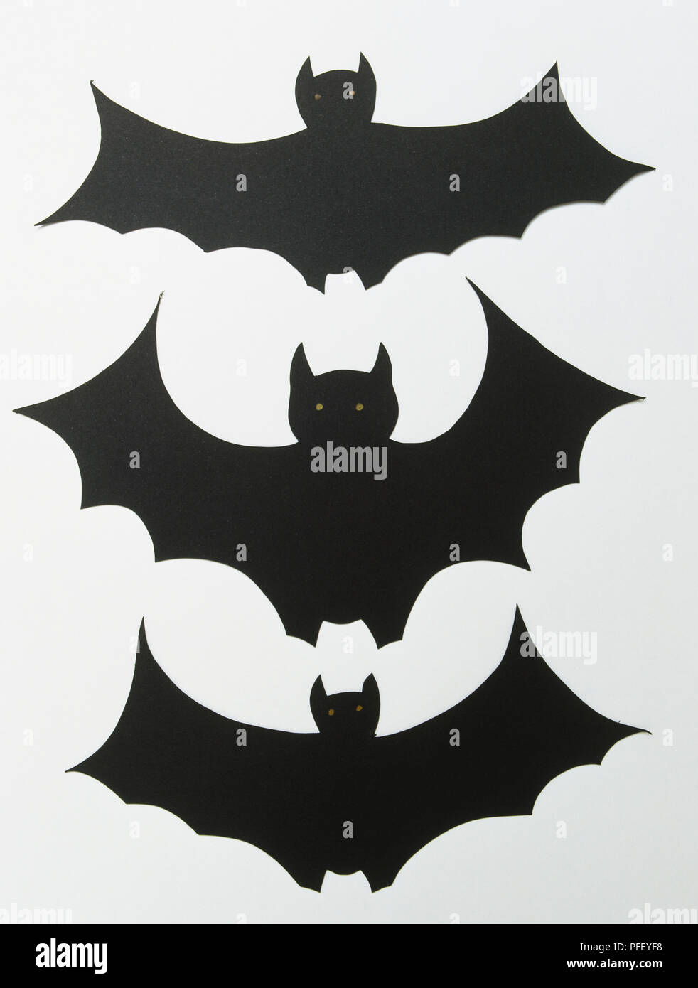 Cut out paper vampire bats Stock Photo - Alamy