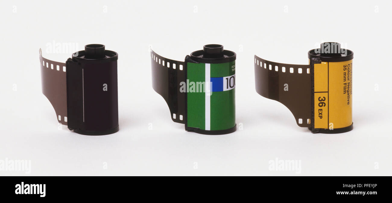 Three rolls of film Stock Photo - Alamy
