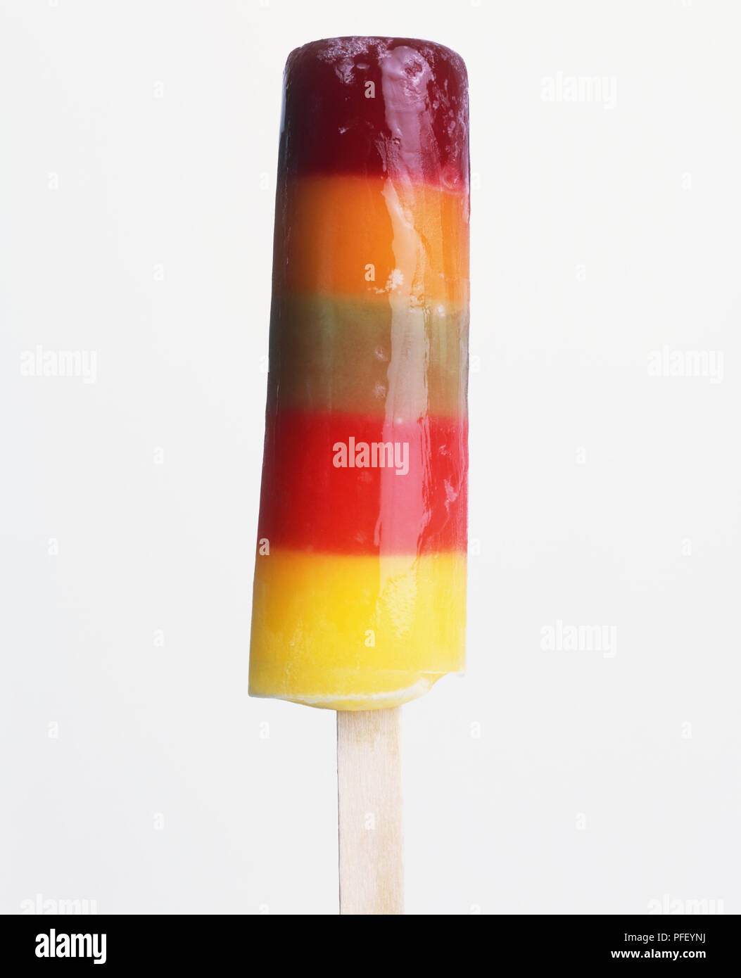 Striped ice lolly Stock Photo - Alamy