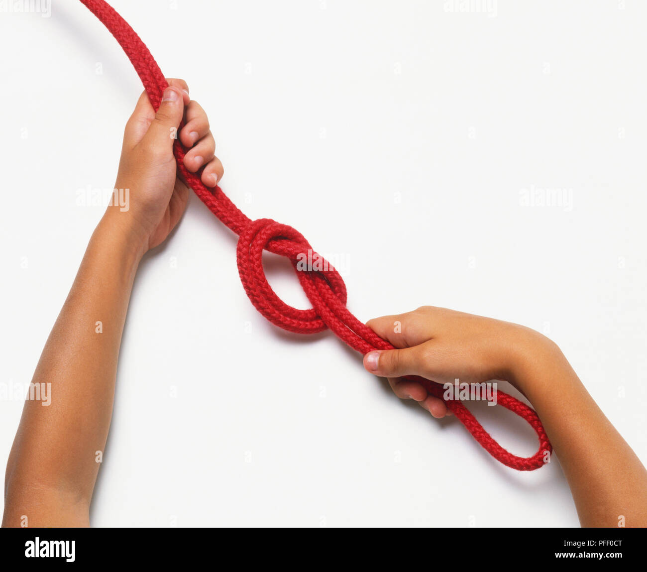 Make a knot hi-res stock photography and images - Alamy