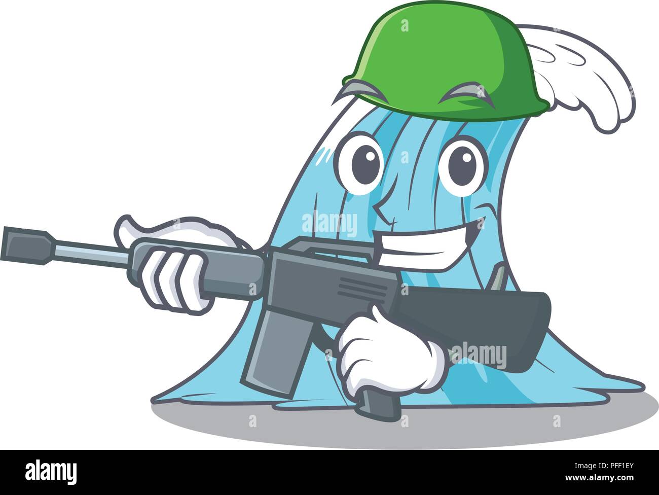 Army wave character cartoon style Stock Vector Image & Art - Alamy