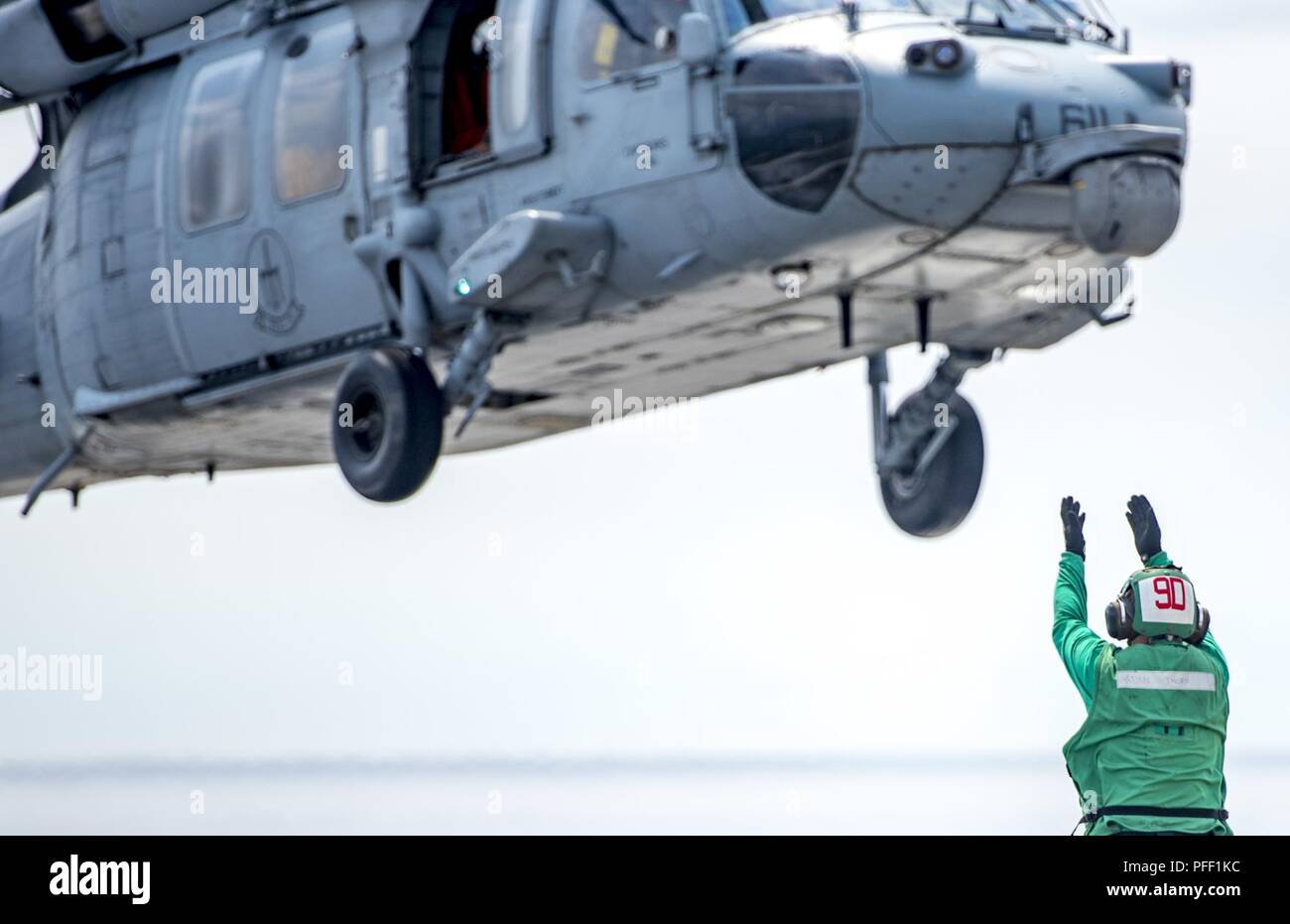ATLANTIC OCEAN (June 11, 2018) Aviation Machinist's Mate Airman Austin ...