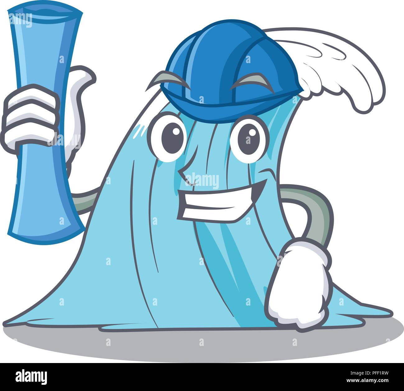 Architect waves of water graphic character Stock Vector Image & Art - Alamy