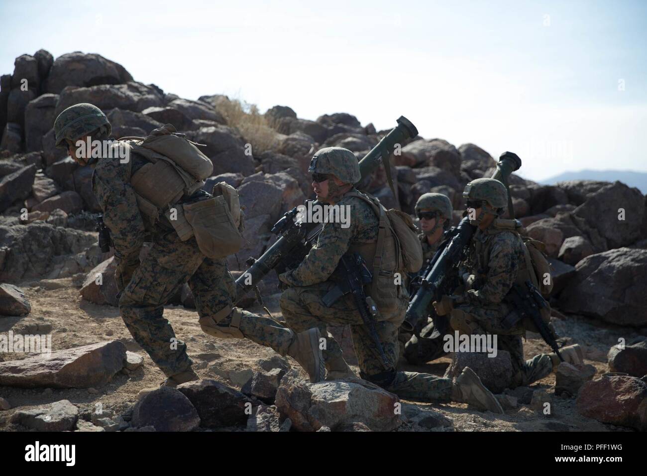 Infantry Assault Marines with Bravo Company, 1st Battalion, 23rd Marine ...