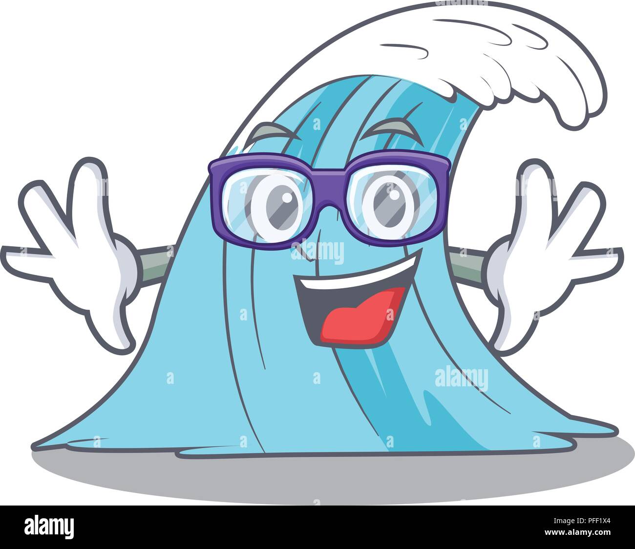 Geek waves of water graphic character Stock Vector Image & Art - Alamy