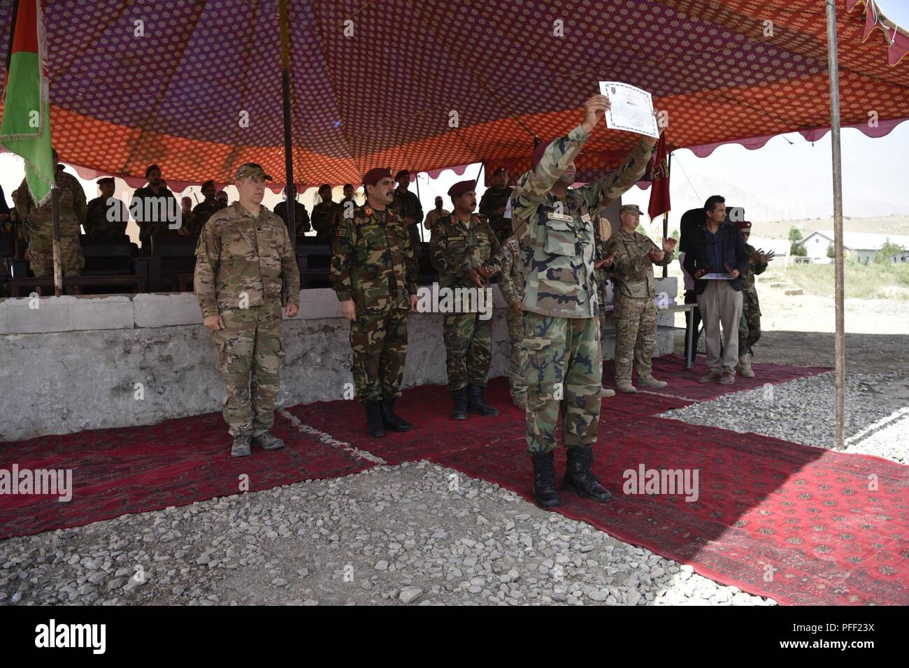KABUL, Afghanistan (June 10, 2018) -- After receiving words of ...