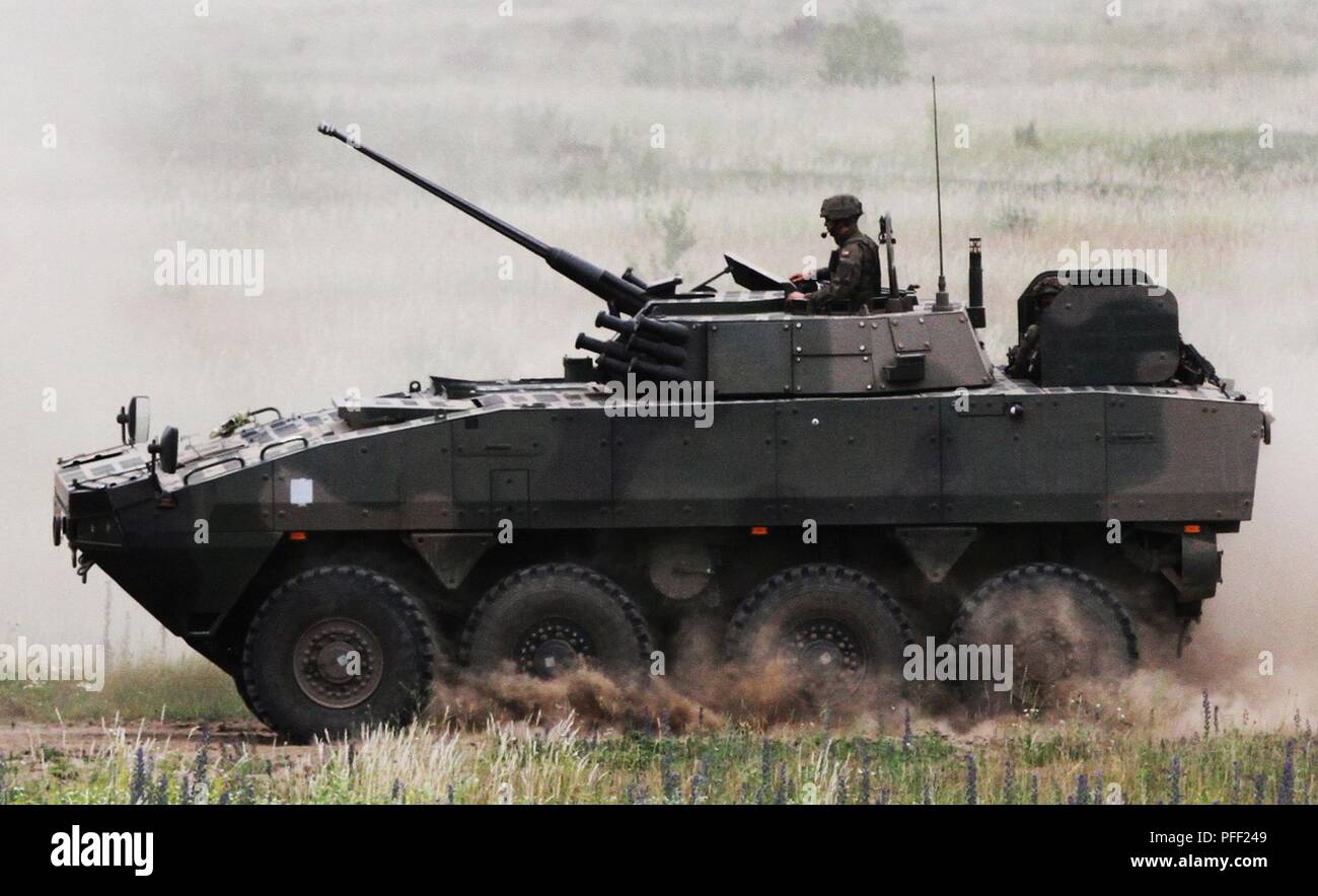 A Polish army Kolowy Transporter Opancerzony Rosomak, or “KTO Wolverine ...