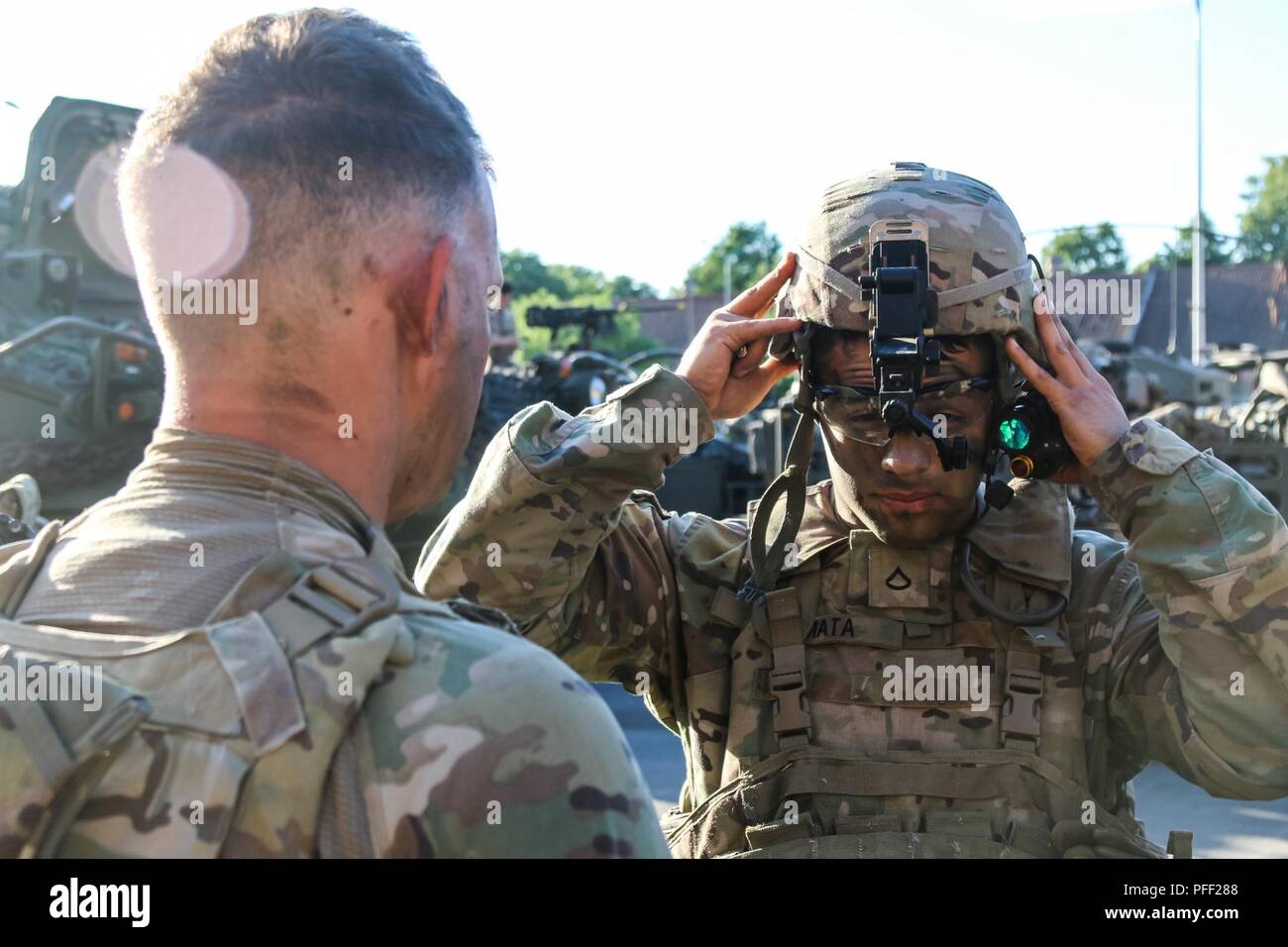 Pfc. Domingo Mata, San Antonio, Texas native, cavalry scout with 1st ...