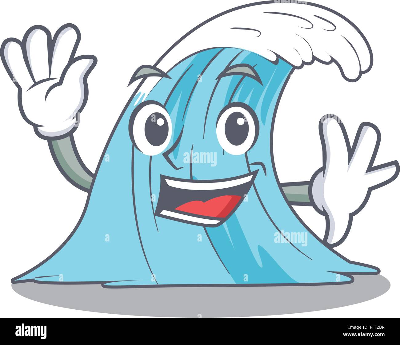 Waving waves of water graphic character Stock Vector Image & Art - Alamy