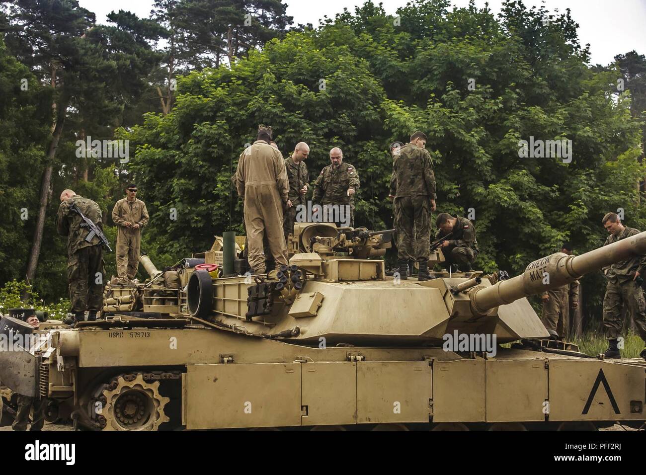 USTKA, Poland (June 11, 2018) U.S. Marines assigned to Tank Platoon ...