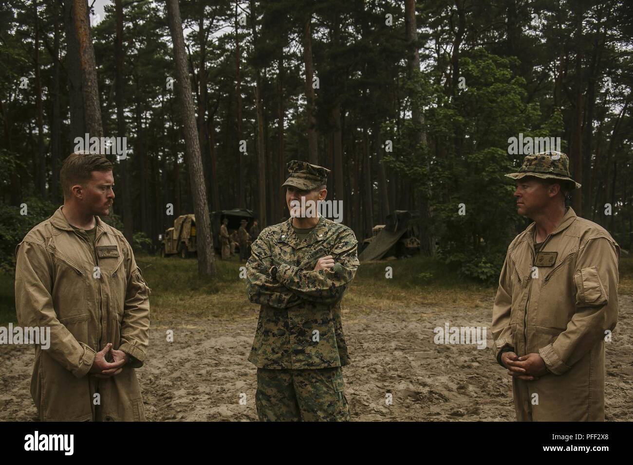USTKA, Poland (June 11, 2018) U.S. Marine Corps Lt. Col. Christopher L ...