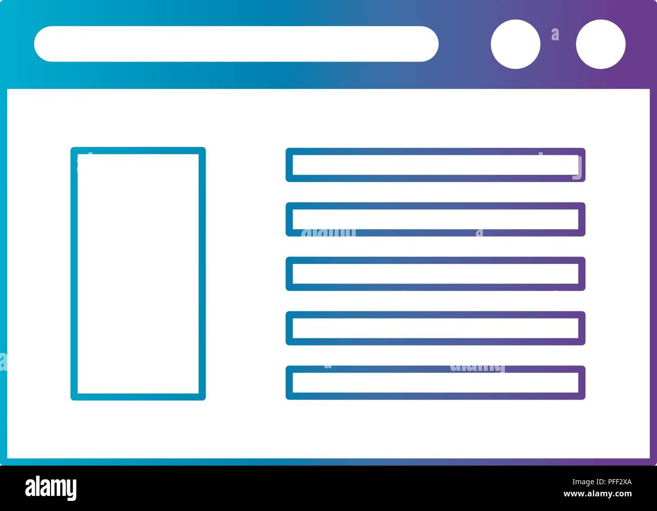 webpage template isolated icon Stock Vector Image & Art - Alamy