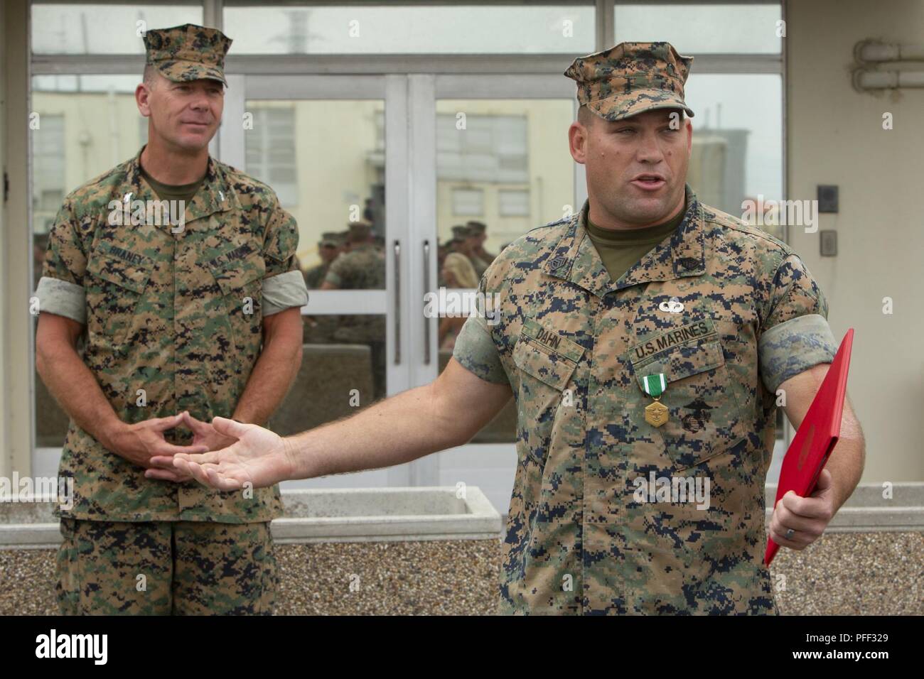 Gunnery Sgt. Scott M. Dahn, the training chief for 3rd Maintenance ...